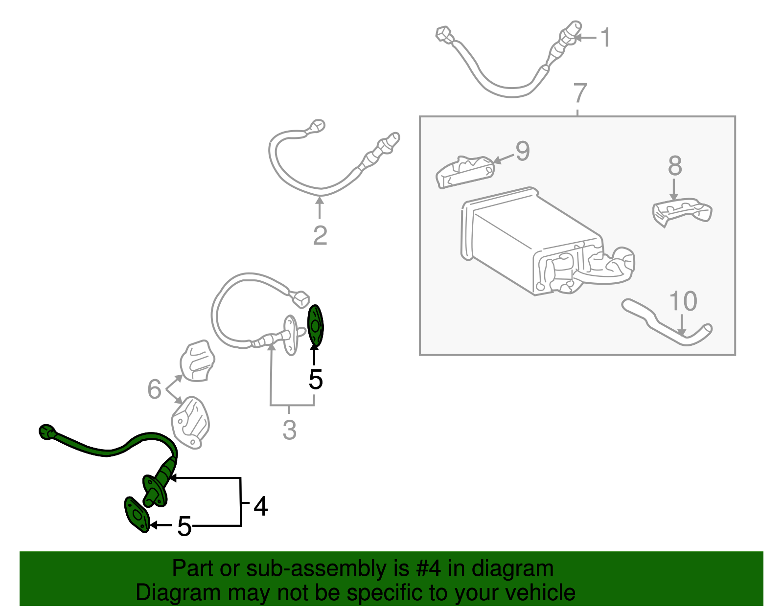 2001-2004 Toyota Oxygen Sensor 89465-09320 | Toyota Parts Center