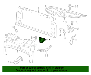2015-2017 Chrysler 200 Lower Bracket 68376655AA | TascaParts.com