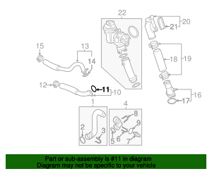 2009-2018 Audi Engine Coolant Pipe O-Ring N-904-650-03 | Audi USA Parts