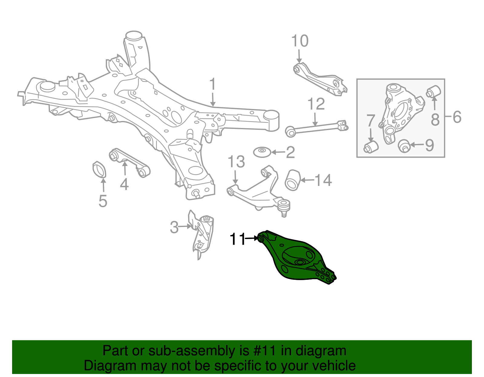 551B0-3JA0A - Lower Control Arm - 2013-2024 Nissan Pathfinder | Nissan ...