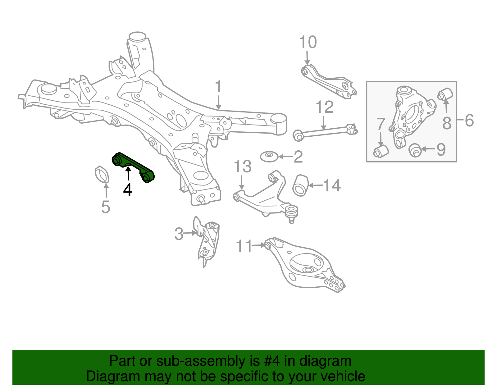 2013-2025 Nissan Differential Mount 55419-3JA0A | Nissan Parts Central