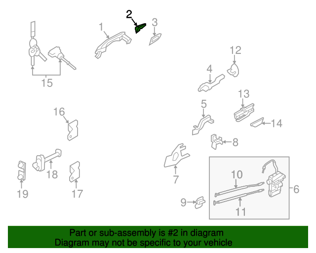 2012-2014 Hyundai Azera Cover 82662-3V000-YDG | OEM Parts Online