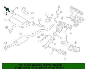 30792499 - Rear Muffler Bracket 2007-2018 Volvo | AutoNationParts.com