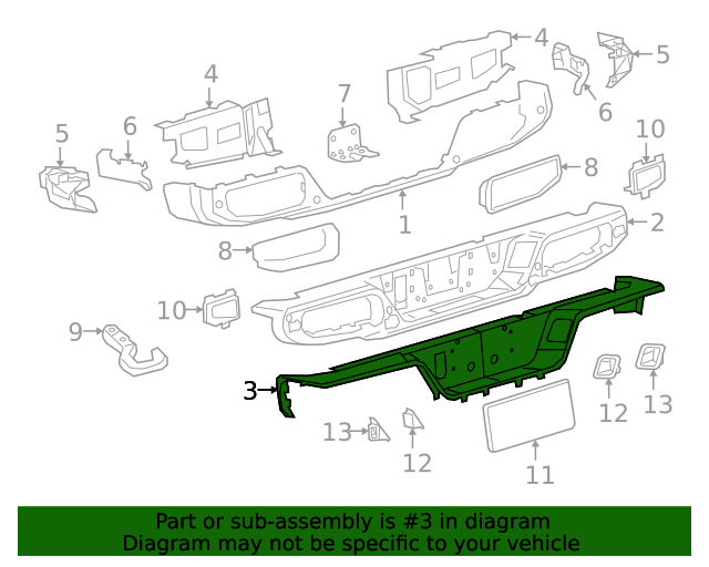 2020-2021 Jeep Gladiator Step Pad 68356674AA | TascaParts.com
