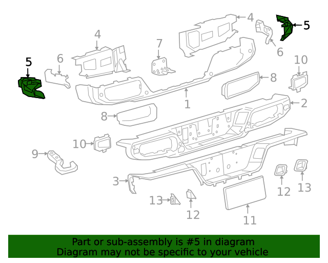 2020 Jeep Gladiator Outer Bracket - Driver's Side (LH) 68356523AB ...