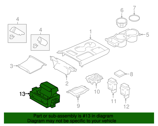 83321AL000 - Prk Brake Switch - 2015-2019 Subaru | World OEM Parts Subaru