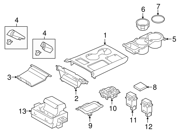 2015-2019 Subaru Trim Cover 92122AL00A | Subaru Parts Plus