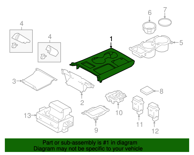 2015-2019 Subaru Trim Cover 92122AL00A | Subaru Parts Plus