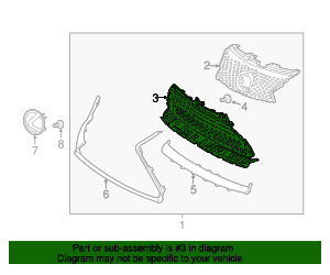 2021 Lexus Lower Grille 53112-11905 | OEM Parts Online
