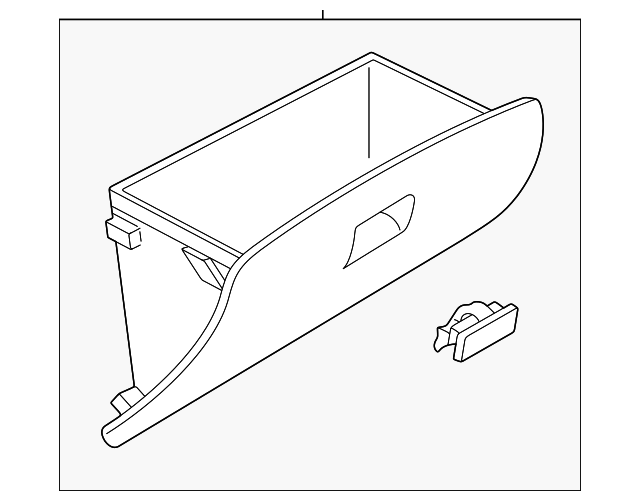 Genuine OEM Glove Box Part# MR633537 Fits 2002-2006 Mitsubishi Lancer ...