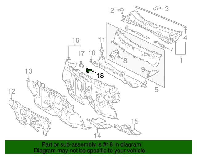 90467-06197 - Rear Insulator Clip - 2002-2021 Toyota | OEPartsQuick