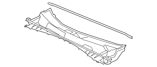 2014-2019 Toyota Highlander Cowl Grille 55708-0E072 | Toyota Parts Center
