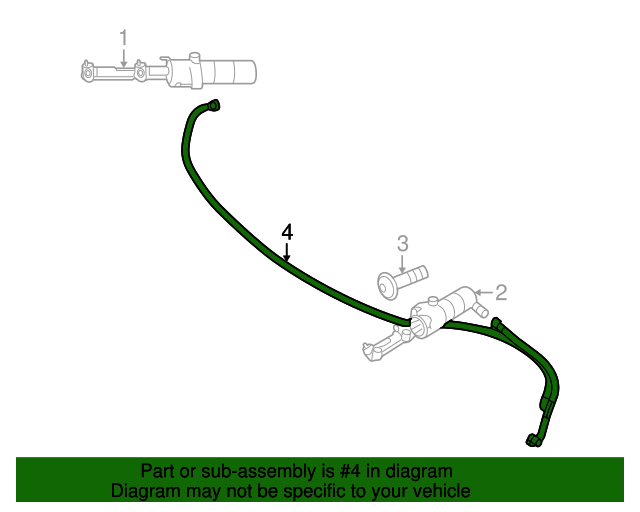 212-860-00-92 - Washer Hose 2010-2014 Mercedes-Benz | Mercedes-Benz USA ...