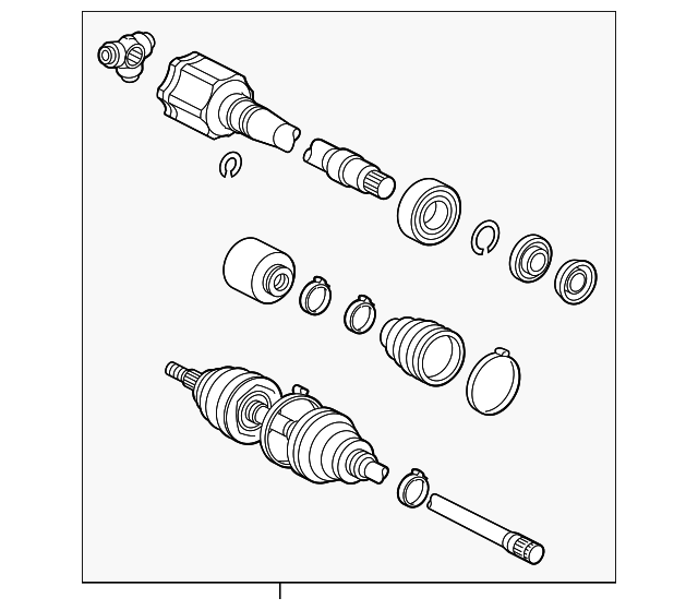 2010-2015 Lexus RX450h Axle Assembly 43420-0W280 | OEM Parts Online