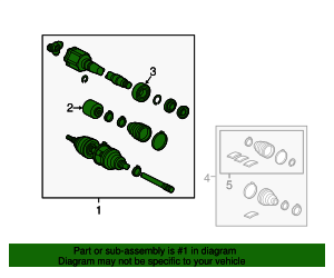 2010-2015 Lexus RX450h Axle Assembly 43420-0W280 | OEM Parts Online