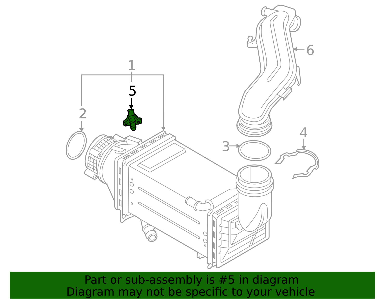 04E-906-051-J - Turbocharger Boost Sensor 2022-2025 Volkswagen ...