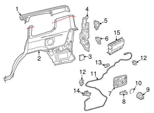 2016-2021 Toyota Land Cruiser Quarter Extension 61623-60080 | Discount ...