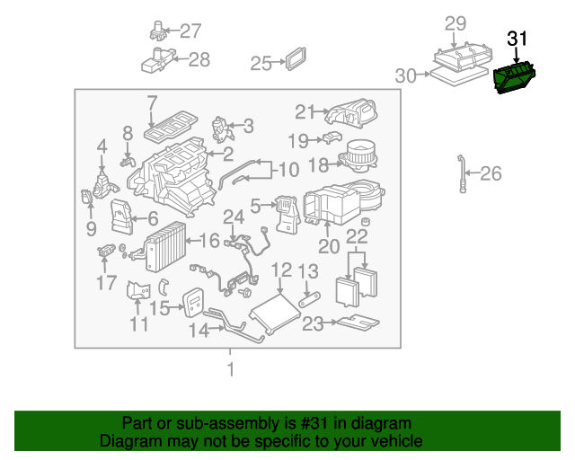 203-830-32-03 - Cabin Air Intake Duct 2001-2009 Mercedes-Benz ...