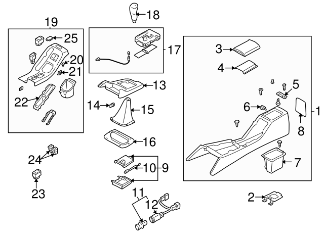 Genuine OEM Shift Boot Plate Part# 35038FE020 Fits 2002-2004 Subaru ...