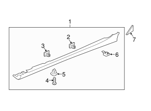 2011-2013 Hyundai Sonata Molding Assembly Side Sill Right-hand 87752 ...