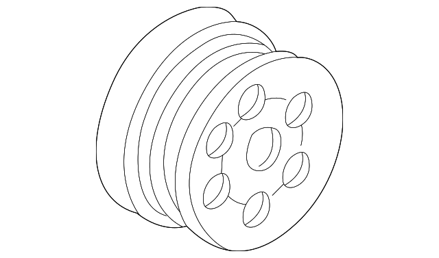 56483-P2A-003 - Pulley, Power Steering Pump - 1996-2002 Honda | Genuine ...