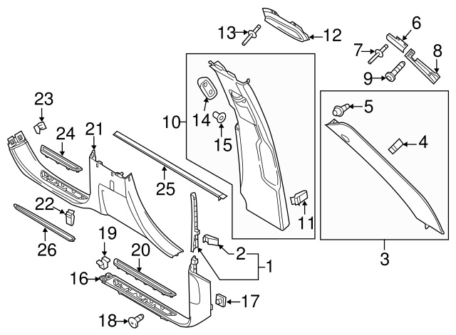 2015-2018 Porsche Cayenne Door Sill Plate 958-555-845-02-OP1 | Gaudin ...