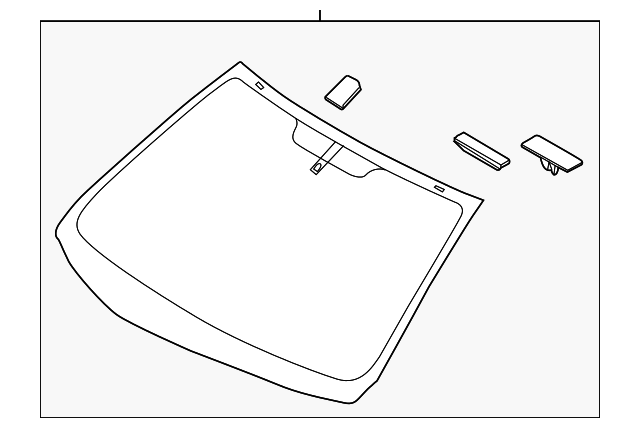 86110-H9030 - Windshield 2018-2020 Kia Rio | Kia.Parts Store
