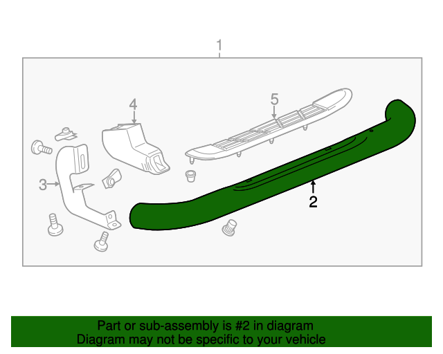 2014-2019 GM Running Board Step 84106506 | GMPartsDirect.com