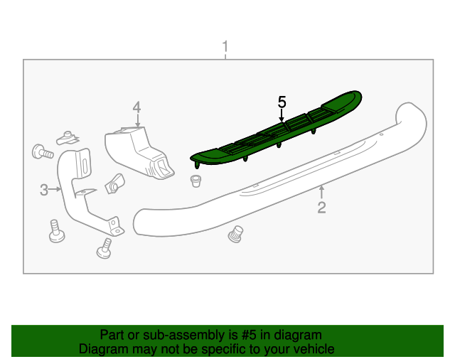 2014-2020 GM Step Pad 84106539 | TascaParts.com