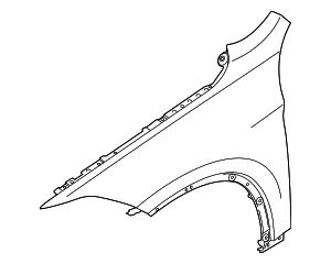 41007484211 - 2018-2023 BMW X2 Fender (41-00-7-484-211) | BMW of South ...