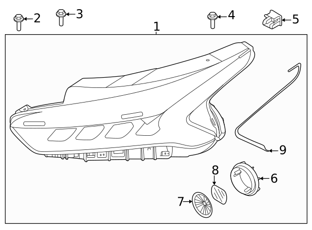 2021-2022 Kia K5 Composite Assembly 92102-L3100 | TascaParts.com
