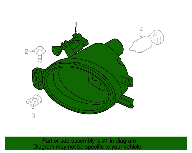 Genuine BMW 63-17-7-273-448 | Fog Lamp Assembly | FREE Shipping on Most ...