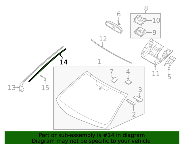 86137-AB000 - Side Molding Mount Bracket 2021-2023 Hyundai | Group 1 ...