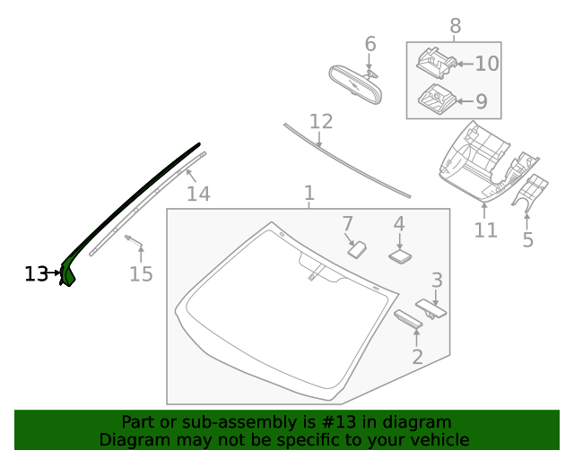 2021-2023 Hyundai Side Molding 86130-AB000 | World OEM Parts Hyundai