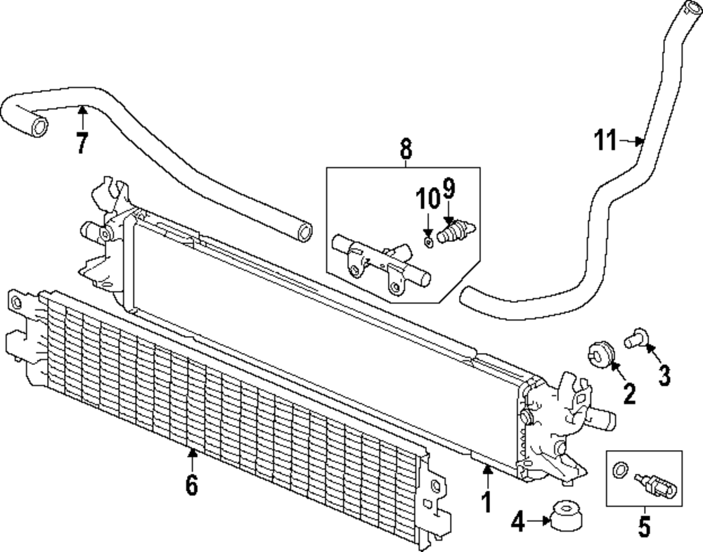1J010-69F-A01 - 2023-2025 Honda - Radiator | Honda Car Parts Direct