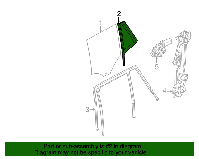 Genuine BMW 51-37-7-405-605 | Fixed Glass - Rear Left | FREE Shipping ...