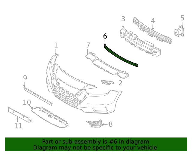 2018-2023 Nissan Absorber Reinforcement F2031-5RLCH | OEM Parts Online