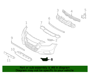 2020-2022 Nissan Versa Fog Light Trim 62257-5EE0A | AutoNationParts.com