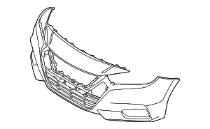 2020-2022 Nissan Versa Bumper Cover 62022-5EE0J | Nissan Parts Plus