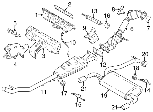 2007-2018 Volvo Muffler & Pipe Gasket 30676642 | TascaParts.com