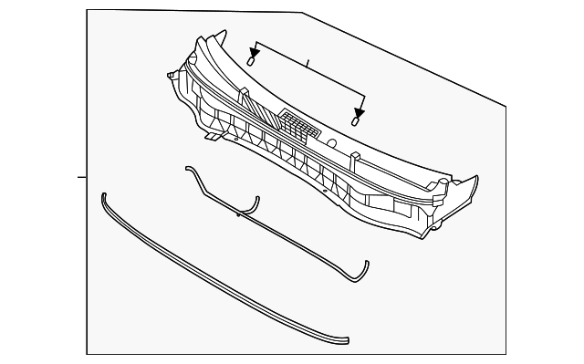 86150-Q5000 - Cowl Vent Panel 2021-2025 Kia Seltos | Kia.Parts Store