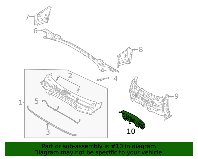 84124-Q5051 - Engine Compartment Insulation 2021-2023 Kia Seltos | Kia ...