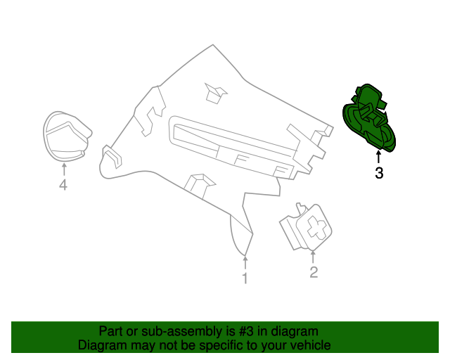 2018-2020 Volvo XC60 Upper Trim Retainer 31457544 | TascaParts.com
