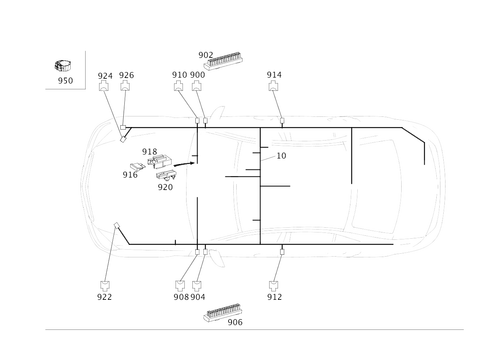 Frame Floor System Main Wiring Harness for 2016 Mercedes-Benz C350e ...