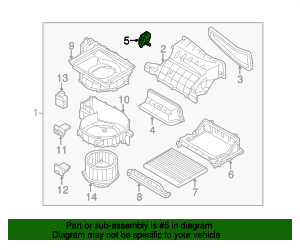2013-2016 Hyundai HVAC Air Adjustment Control Motor 97162-3X000 ...