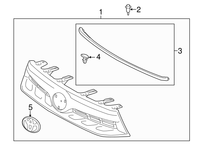 Grille Sub Assembly Rad 53101-48939 | OEM Parts Quick