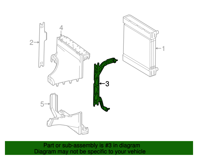 212-501-01-71 - Inter-Cooler Bracket 2014-2018 Mercedes-Benz | Mercedes ...