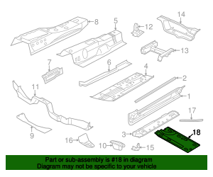 2017-2019 Volkswagen Beetle Under-Body Shield 5C3-825-202-B | vwpartscenter