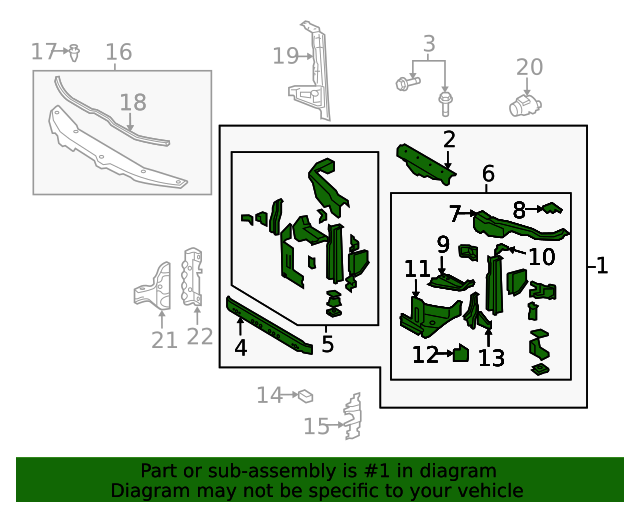 OEM Toyota Radiator Support For 2016-2021 Toyota Land Cruiser - Part ...