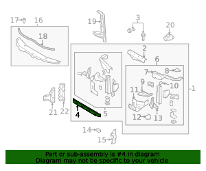 57161-60020 - Lower Tie Bar - 2008-2011 2013-2020 Toyota Land Cruiser ...